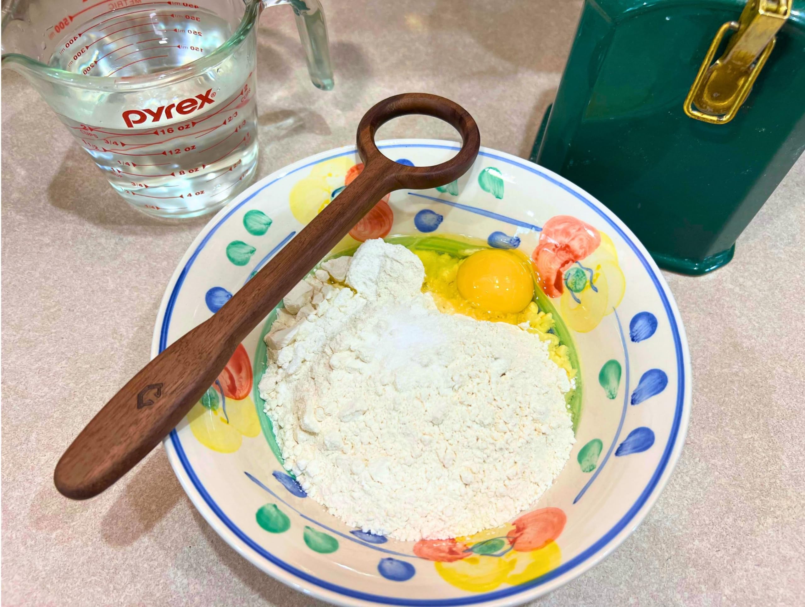 Wooden Danish Whisk, Dough Whisk, Great for Sourdough Lovers, Handmade in Kentucky USA, Made from Black Walnut