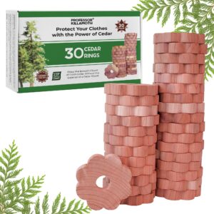 cedar rings for clothes storage – stop clothes damage - 30 fresh cedar rings to protect your clothes