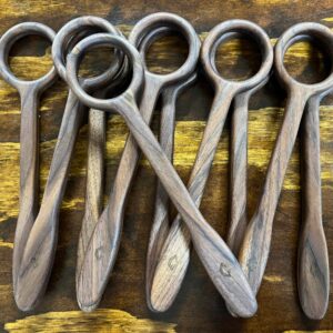 Wooden Danish Whisk, Dough Whisk, Great for Sourdough Lovers, Handmade in Kentucky USA, Made from Black Walnut