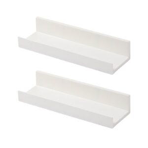 master pink floating shelves, bathroom shelves over toilet with invisible brackets, farmhouse wall decor for bedroom, living room, kitchen and plants, white