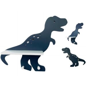 dinosaur wooden wall shelf parlor boudior children's decorative dinosaur wall shelf with hanging pegs