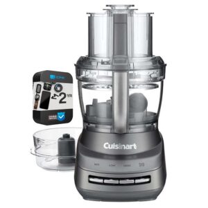 cuisinart fp-130 core custom 13-cup food processor stainless steel (renewed) bundle with 2 yr cps enhanced protection pack