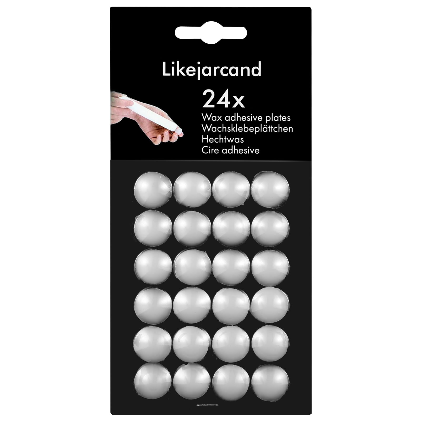 Likejarcand Dots Candle Taper Candle Candle Adhesive Small Candle Accessories Candle Wax Dots-Candle Adhesive,Candle Sticky Dots,Candle Accessories (24)