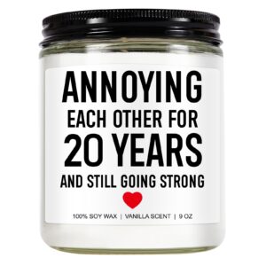 younift 20 years candle, 20th anniversary, gifts for couple, 20 year anniversary, gifts for him, her, 20th wedding anniversary, gifts for wife, husband, friends, funny gifts, china anniversary