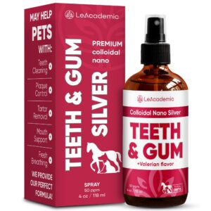 dog mouth spray | dog dental spray | dental spray for dogs teeth | cat dental care | colloidal silver for dogs, horses | dog teeth cleaning | cat teeth cleaning | teeth and gum spray for dogs | 4 oz