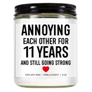 younift 11 years candle, 11 year anniversary, gifts for him, her, 11th wedding anniversary, gifts for wife, husband, couples, funny gifts, 11th anniversary steel gifts, i love you