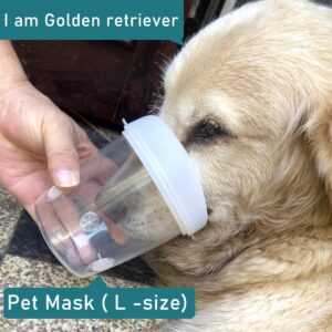 Dog Inhaler Mask Oxygen Mask for Cats and Dogs, Oxygen Mask for Pets (Large Dogs)