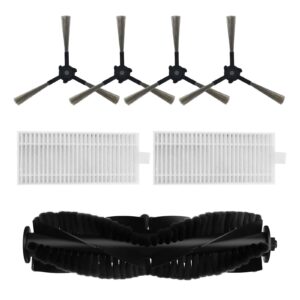 sysperl accessories set replacement compatible polar & polar einzel & climee (1* roller brush, 2* filters, 4* side brushes)