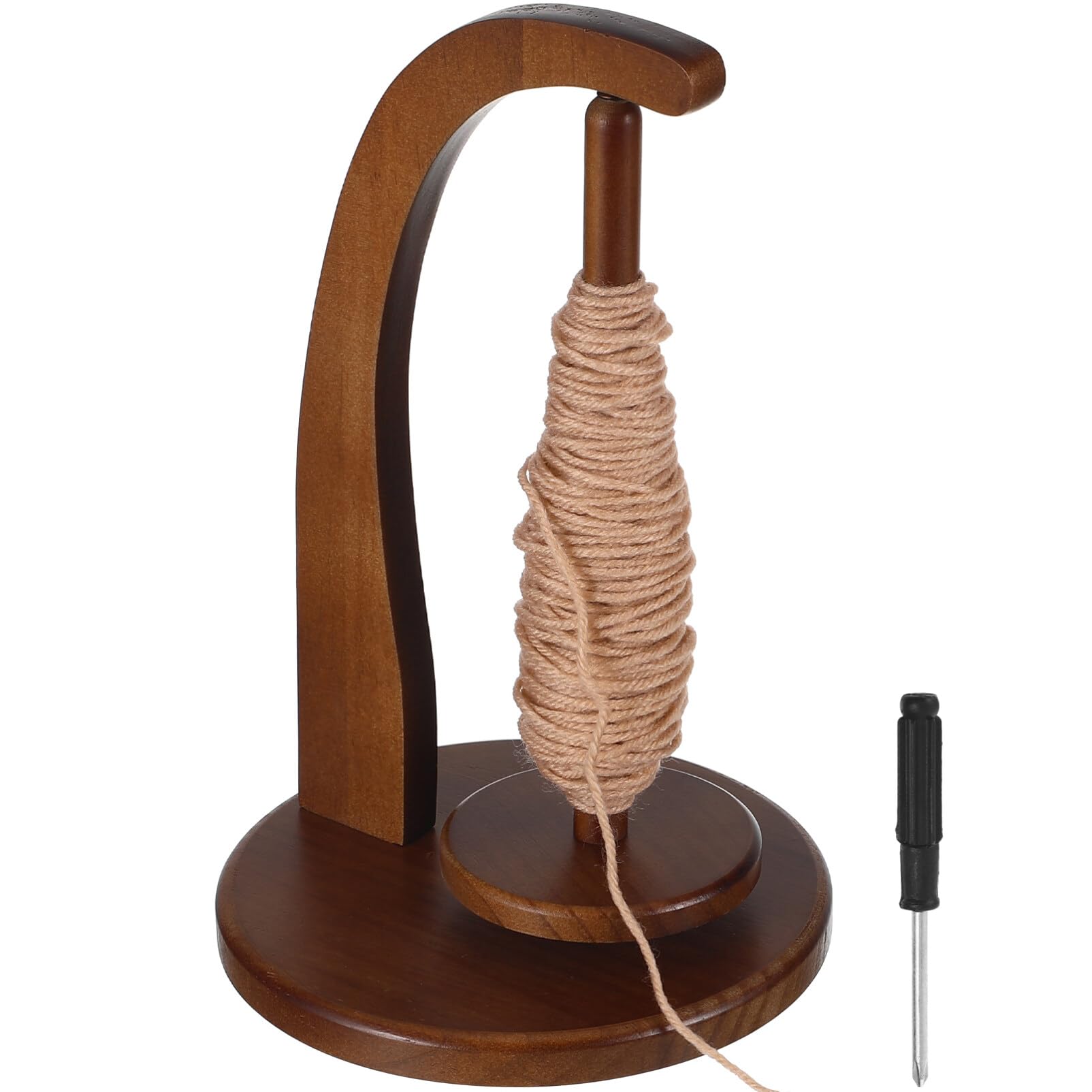 Wooden Yarn Spinner: Yarn Holder Spinner, Crochet Yarn Holder, Yarn Spinner for CroCheting, Yarn Ball Holder for Knitting and Crocheting, Magnetic Yarn Ball Holder, Crochet for Knitting Lovers