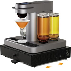 Dfynest Cocktail Capsule Storage Drawer Organizer - Compatible with Bartesian Cocktail Maker - BEV Black Decker Cocktail Maker - Holds Up to 36 Capsules - Home Bar Accessories for Cocktail Maker