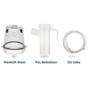 Canine Nebulizer Cup and Inhaler Mask for Cats and Dogs, Oxygen Mask for Pets (Not Including Nebulizer Machine) (M)