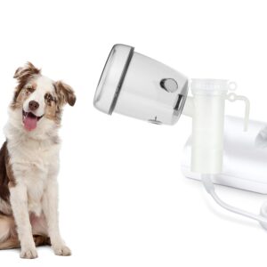 canine nebulizer cup and inhaler mask for cats and dogs, oxygen mask for pets (not including nebulizer machine) (m)