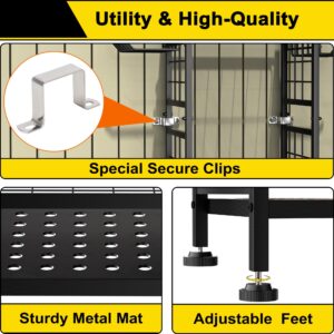 3 Tier Garden Tool Organizer, Garage Storage and Organization, Metal Yard Tools Storage up to 78 Tools, Heavy Duty Garden Tool Organizer for Garage, Yard, Patio, Shed, Indoors and Outdoors, Black