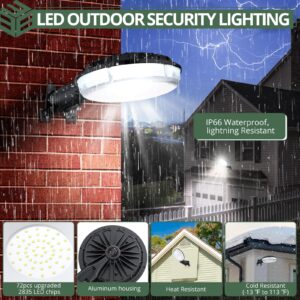 EYPINS LED Barn Light, 50W 6000LM Dusk to Dawn Outdoor Lighting with 150° Adjustable Photocell, 6500K Daylight Street Light, IP66 Waterproof Security Flood Lights for Barn Garage Yard Farm Warehouse