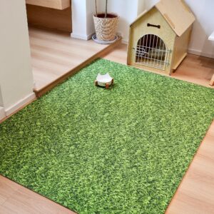 candockway carpet tiles, peel and stick floor tile 15.75×15.75 inch, self adhesive interlocking carpet squares, anti-slip dog cat mat easy install for living room bedroom 6 pcs