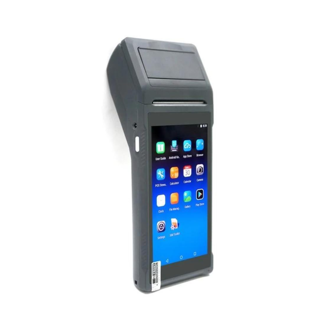 POS PDA Q2i Receipt Printer 58mm High Speed Thermal Printer with Android 8.1, 5.5’’ Touch Screen. Handheld Mobil Point of Sale Tablet. Scan1D barcodes. Support 3G. 1GB RAM + 8GM ROM