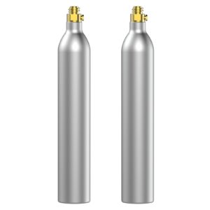 60l co2 carbonator compatible with sodastream appliances [not for art & terra],14.5oz, set of 2