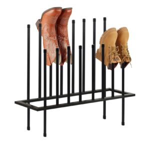 boot rack shoe cabinet metal shoe rack for closet shoe organizer for closet for 8 pairs free standing shoe racks shoe cabinet storage for entryway bedroom, patio outdoor, hallway large boot tray