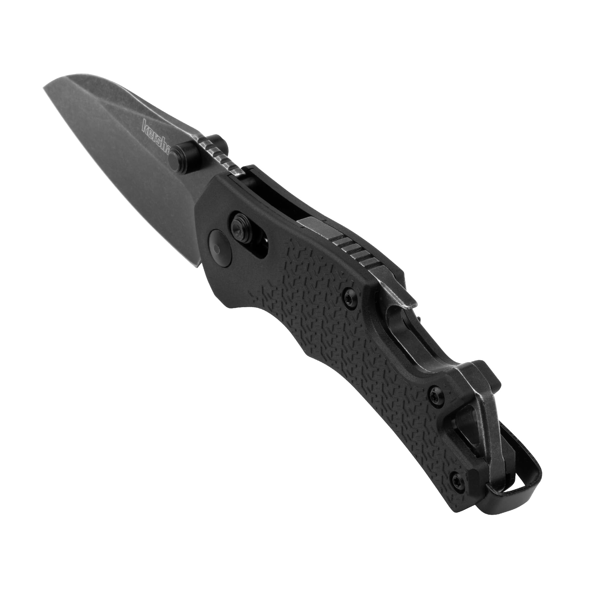 Kershaw Craze Folding Pocket Knife, EDC Friendly, 2.35 inch Blade, Duralock, Black GFN Handle, Bottle Opener, Pocketclip