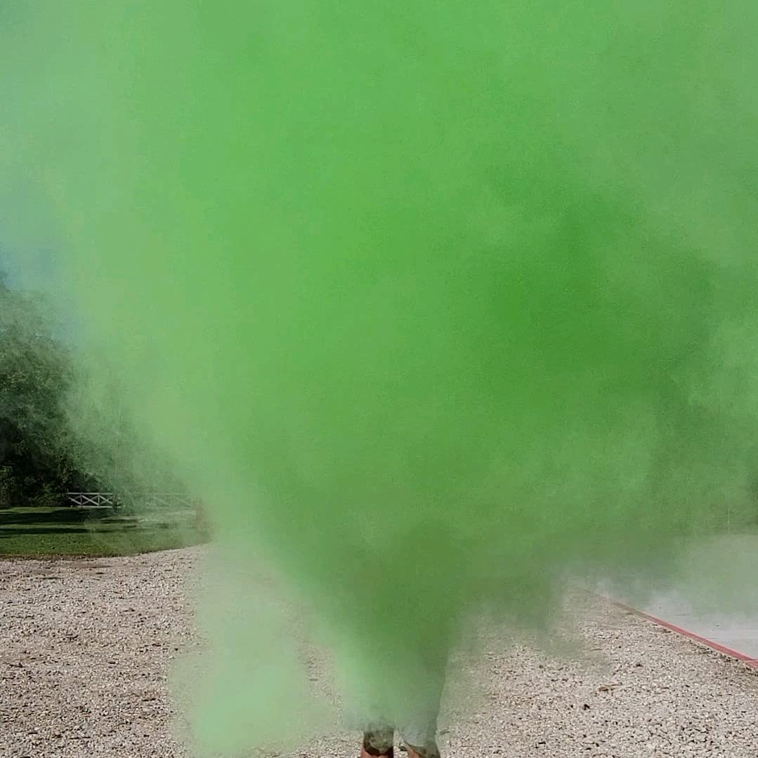 Gender Reveal Suprise! Powder Poppers, Safe, Colorful Cannons for Birthdays, Weddings, Anniversaries, and More, Easy to Use, Memorable Photos, 12' (Green, 2 Pack (12 Inch))