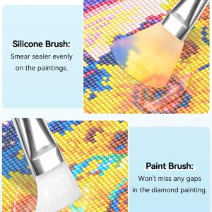 ARTDOT 16 oz Diamond Art Sealer Kits for Adults, Large Capacity Glue as Diamond Painting Accessories and Jigsaw Puzzles Tools