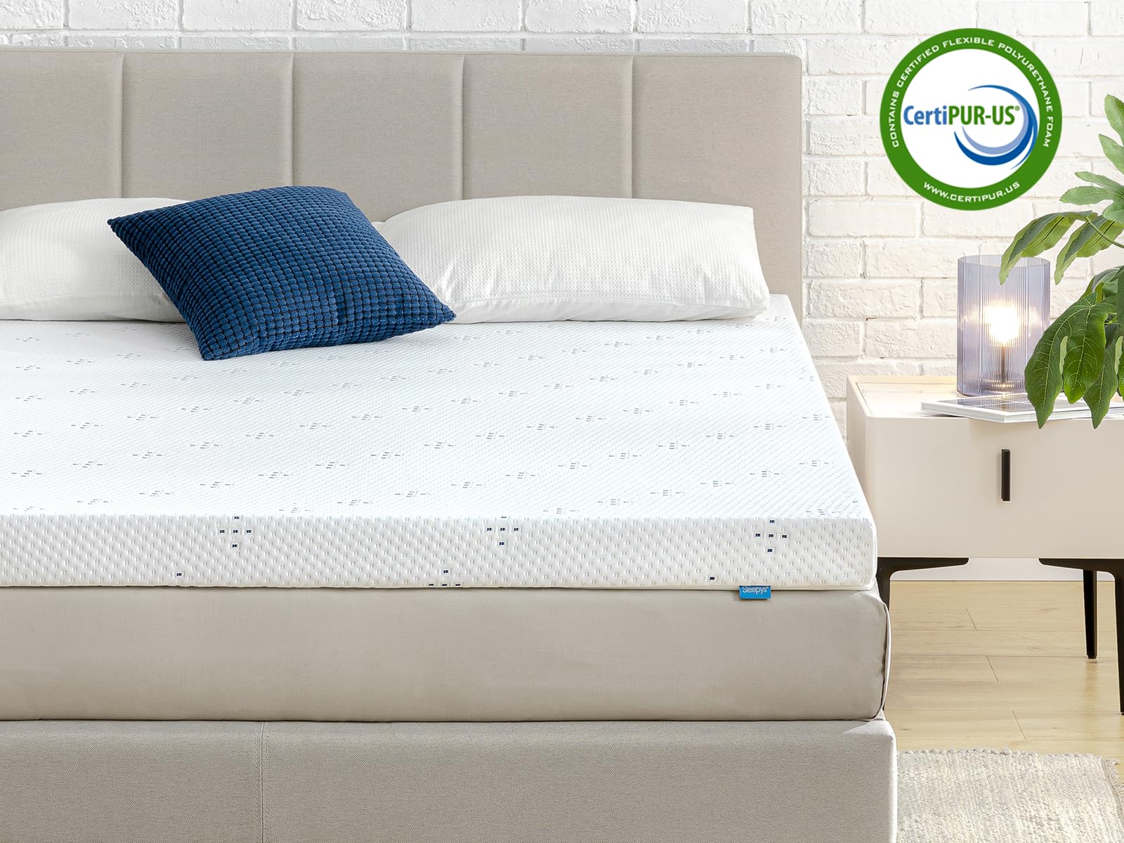 Sleepy's 3 inch Gel Memory Foam Mattress Topper | Breathable & Cooling | CertiPUR-US Certified | Pressure Relieving Comfort & Support | King: 3" H x 76" W x 80" D