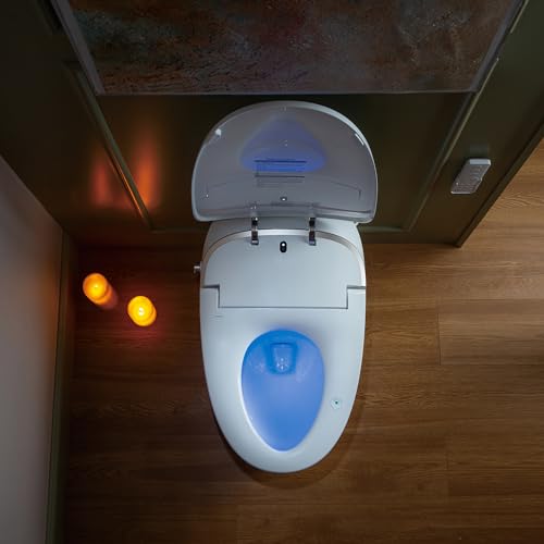 WOODBRIDGE Smart Bidet Toilet with Auto Open/Close Lid, Foot Sensor Operation,Dual Auto Flush, Heated Seat, Power Outage Flush,Hygienic Wash,Night Light,LT610