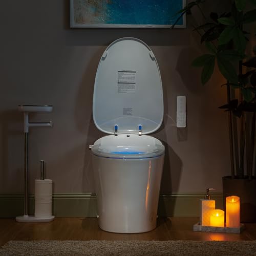 WOODBRIDGE Smart Bidet Toilet with Auto Open/Close Lid, Foot Sensor Operation,Dual Auto Flush, Heated Seat, Power Outage Flush,Hygienic Wash,Night Light,LT610