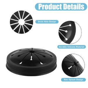 3 Packs Garbage Disposal Splash Guard Sink Baffle, 3 1/8 in Food Waste Disposer Accessories, Kitchen Sink Drain Splash Guard Replacement Splashguard for Waste King Whirlaway Ge Models Sinkmaster Black