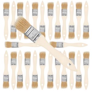 wesquer chip brush 1inch bulk 36ea disposable paint brushes cheap natural bristle paint brushes for glue, varnish,wood stain,furniture paint brush,painting walls