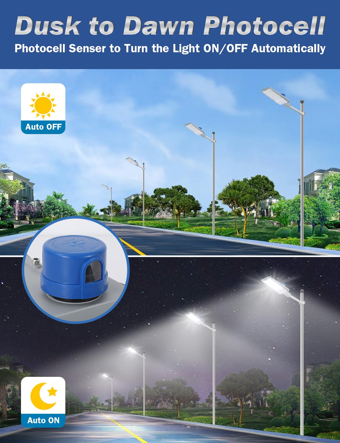 250W 35000LM LED Parking Lot Light,6500K,Dusk to Dawn Photocell,Commercial Outdoor Area Lighting, Shoebox Light, 180° Adjustable Arm, IP66 Waterproof for Yard, Street, Stadium (1 Pack)