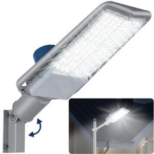 250W 35000LM LED Parking Lot Light,6500K,Dusk to Dawn Photocell,Commercial Outdoor Area Lighting, Shoebox Light, 180° Adjustable Arm, IP66 Waterproof for Yard, Street, Stadium (1 Pack)