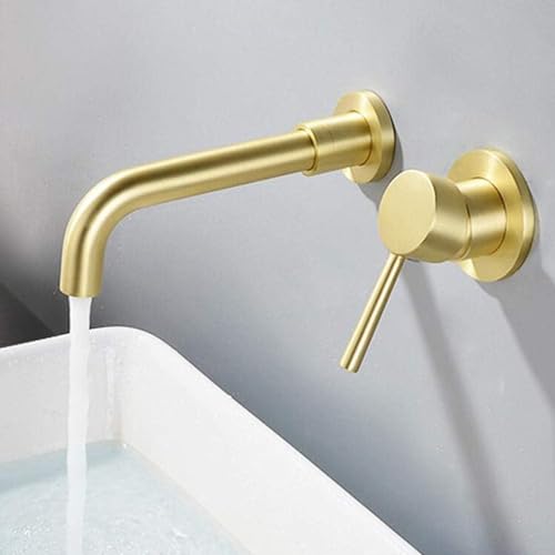 DAHSLNWKN Wall Mounted Bath taps, Wall Mounted Modern, Bathroom Sink Taps, washbasin Multi-Function Faucet