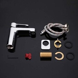 Kitchen Taps Kitchen Tap Kitchen Tap 2018 1Set Brass Bathroom Basin Faucet Codl and Hot Water Mixer Bath Sink Tap Waterfall Faucets Chrome002-2