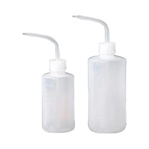 ljhnba 250ml 500ml safety wash bottle lab squeeze bottle with narrow mouth scale for flower chemical wash bottle 250ml 500ml 2 pack squeeze bottles safe watering