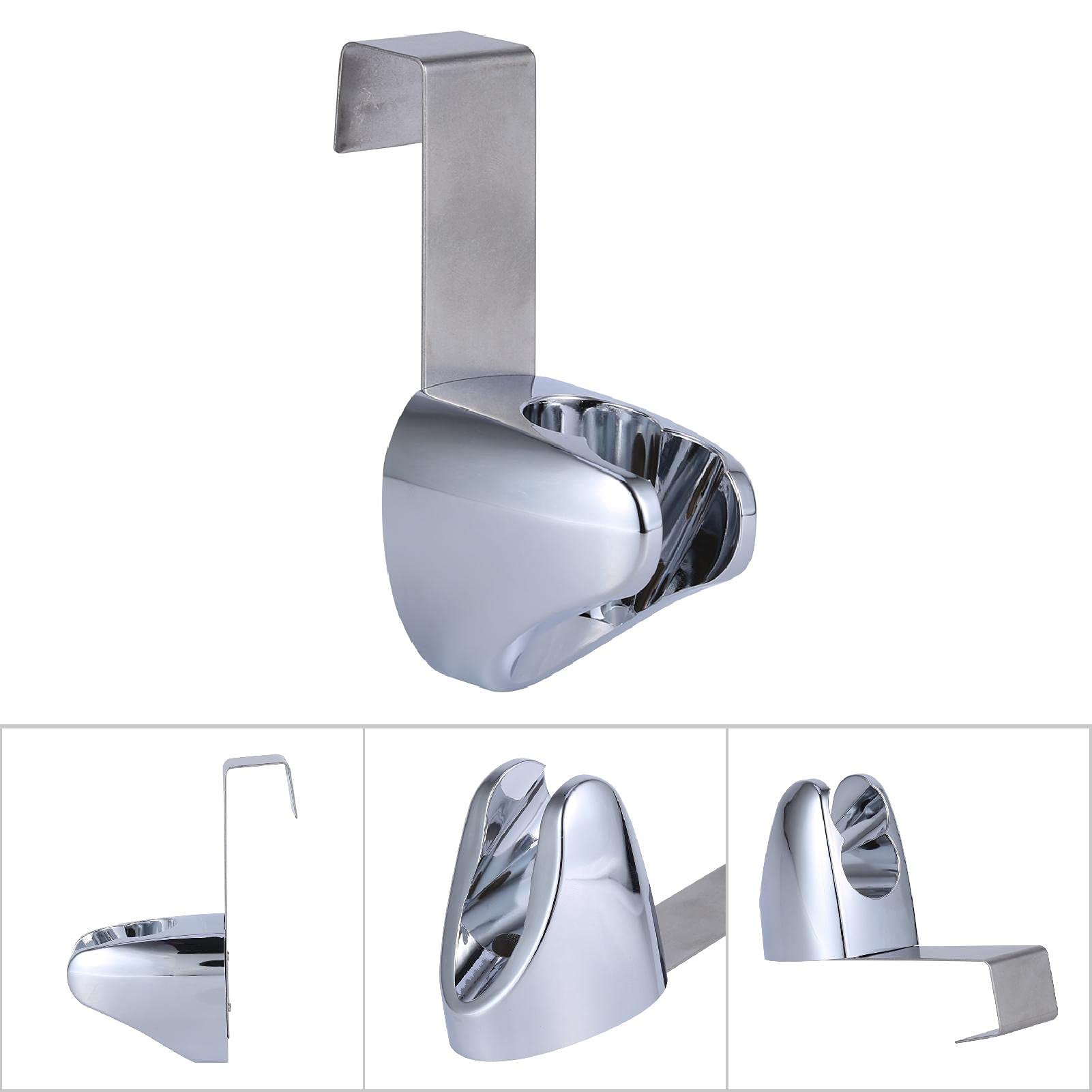 Toilet Bidet Sprayer Holder, Toilet Sprayer Holder, Toilet Bidet Sprayer Holder, Stainless Steel ABS Holder Hook Hanger For Hand, Bidet Attachments (Double socket)