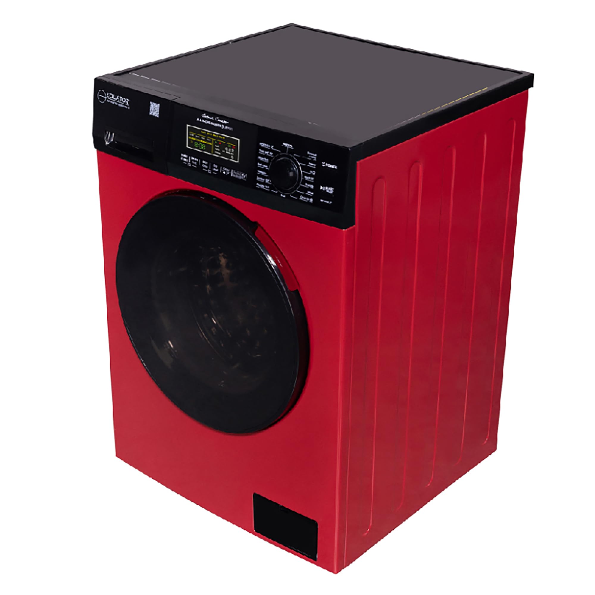 Equator All-In-One VENTED/VENTLESS Washer-Dryer 1.9cf/18lb 1400RPM 110V (Red/Black)