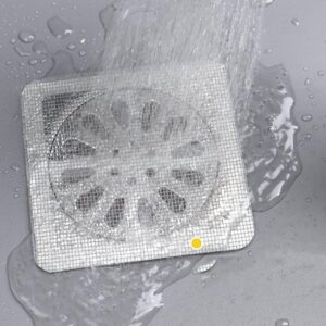 4" X 4"Disposable Floor Drain Sticker Shower Drain Hair Catcher Shower Drain Cover Hair Catcher Mesh Stickers for Bathroom Washbasin Bathtub Kitchen Sink for Human and Pet Hair (30pcs(A))