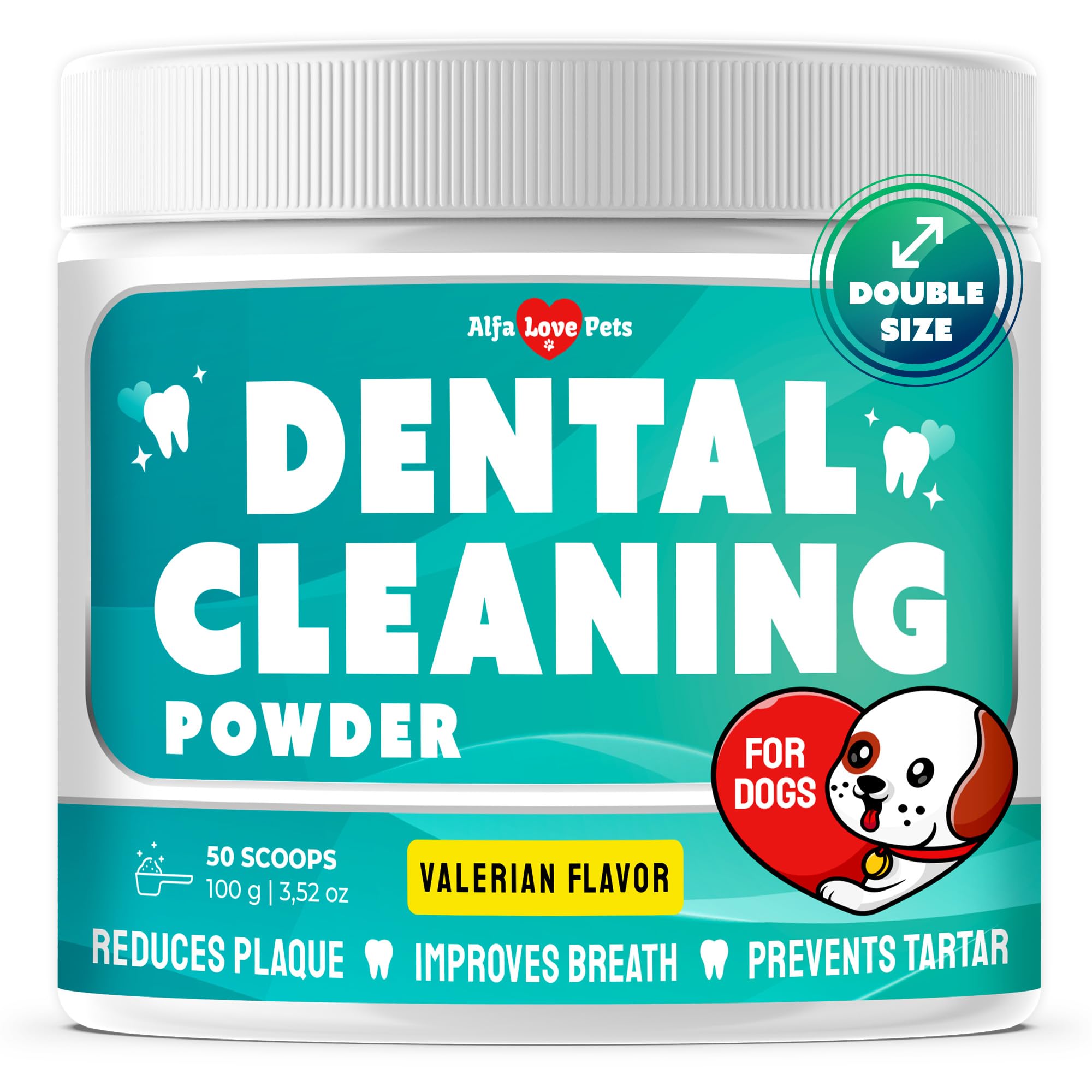 Dental Cleaning Powder ✿ Plaque Off Powder Dog ✿ Dog Teeth Cleaning Powder ✿ Plaque Remover for Teeth Dog ✿ Dog Dental Powder ✿ Dental Powder for Dogs Teeth ✿ Dog Tartar Remover for Teeth ✿ 100 G