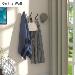 LoLocabin Wall Hooks for Hanging Coat: Large Heavy Duty 20LB, Black Hanger for Backpack, Purse, Clothing, Towel, Jacket, for Mudroom, Closet, Door, Farmhouse, Wall Mount with Screw