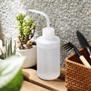 ljhnba 250ml 500ml Safety Wash Bottle Lab Squeeze Bottle With Narrow Mouth Scale For Flower Chemical Wash Bottle 250ml 500ml 2 Pack Squeeze Bottles Safe Watering