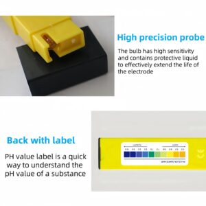 Aerkersun Digital pH Meter for Water, 0.01High Precision Pocket Size Water Quality Tester, 0-14 pH Measurement Range Digital, ATC pH Tester for Hydroponics, Drinking Water and Pool