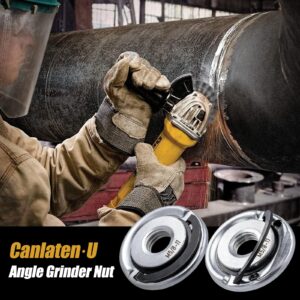 Canlaten·U Angle Grinder Nut - Grinder Tool Angle Grinder Flange Nut Grinder Machine Quick Change Locking Nut Replacement for Angle Grinder Parts 5/8"-11 Thread (1, M5/8"-11)