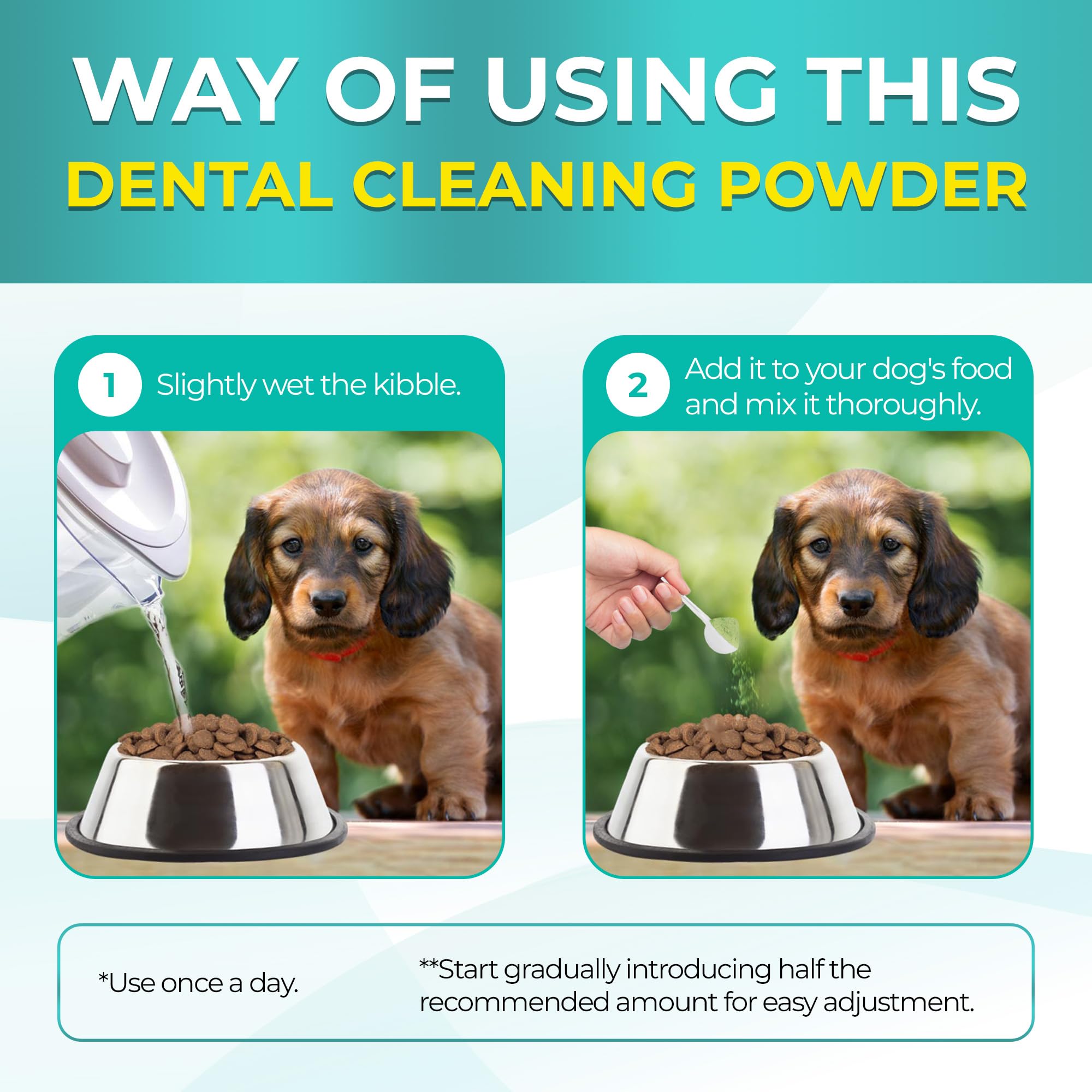 Dental Cleaning Powder ✿ Plaque Off Powder Dog ✿ Dog Teeth Cleaning Powder ✿ Plaque Remover for Teeth Dog ✿ Dog Dental Powder ✿ Dental Powder for Dogs Teeth ✿ Dog Tartar Remover for Teeth ✿ 100 G