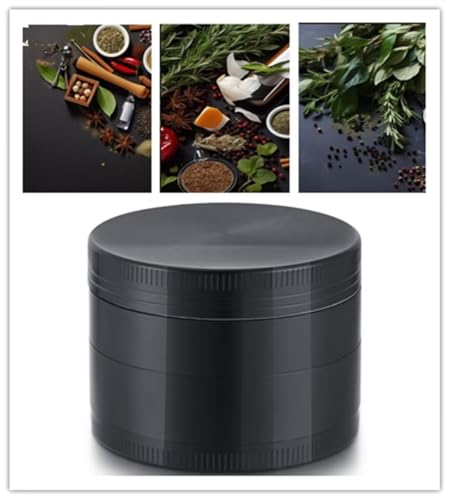 2.5inch Spice Grinder Zinc Alloy Mills(Black) -Suitable Kitchen