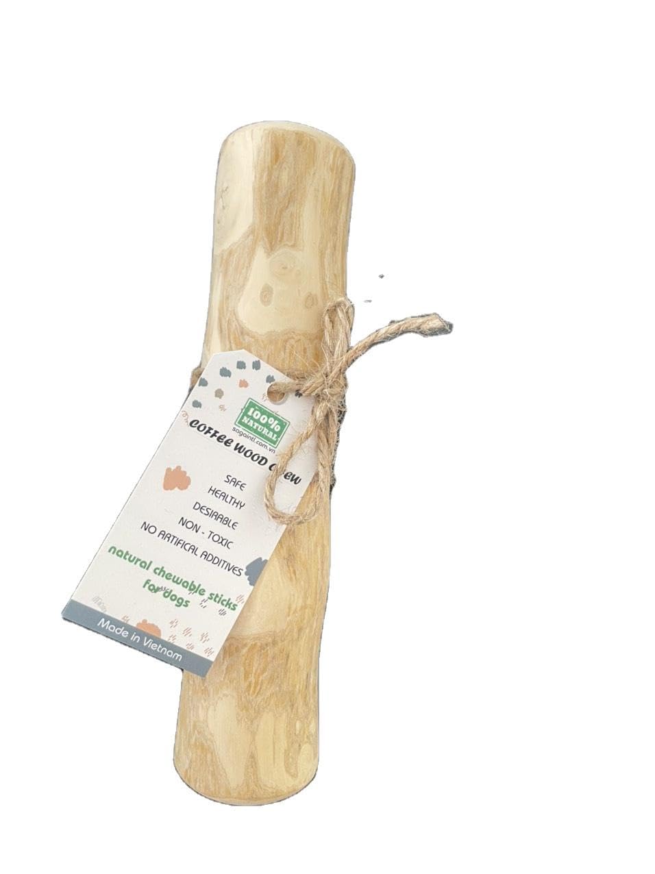 KITA Dog Coffee Wood Dog Chew Toy, Natural & Healthy Chew Sticks for Teeth Cleaning, Stress Relief (Small)