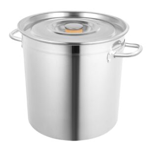 30 quart canning pot stainless steel soup pot with lid large stock pot sauce pot deep cooking pot canning cookware for home kitchen restaurant, 18.5 * 14.17 inch