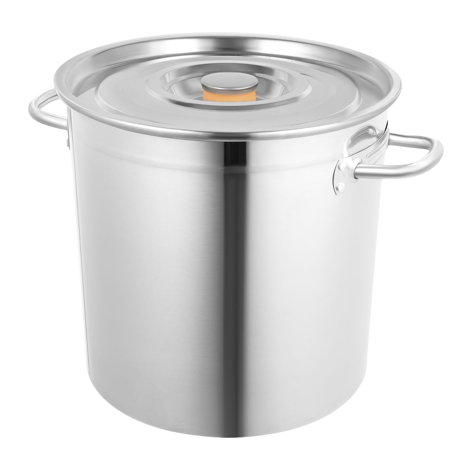 30 Quart Canning Pot Stainless Steel Soup Pot with Lid Large Stock Pot Sauce Pot Deep Cooking Pot Canning Cookware for Home Kitchen Restaurant, 18.5 * 14.17 inch