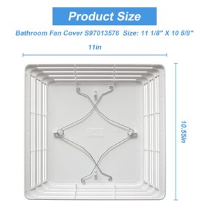 S97013576 Bathroom Fan Cover Grille for Broan NuTone Bathroom Fan, Replacement 676 684 684NT 2684F 576 Exhaust Fan Cover Bathroom Vent Covers