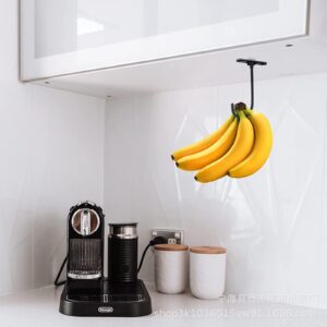 EINCORN 360°Rotation Banana Holder Hook Metal Banana Hook Hanging Banana Nail-Free Storage Hook Self Adhesive Banana Hanger, as the picture shows